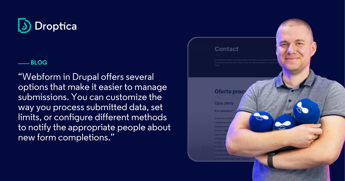 How to configure a job application form in Drupal? | Droptica